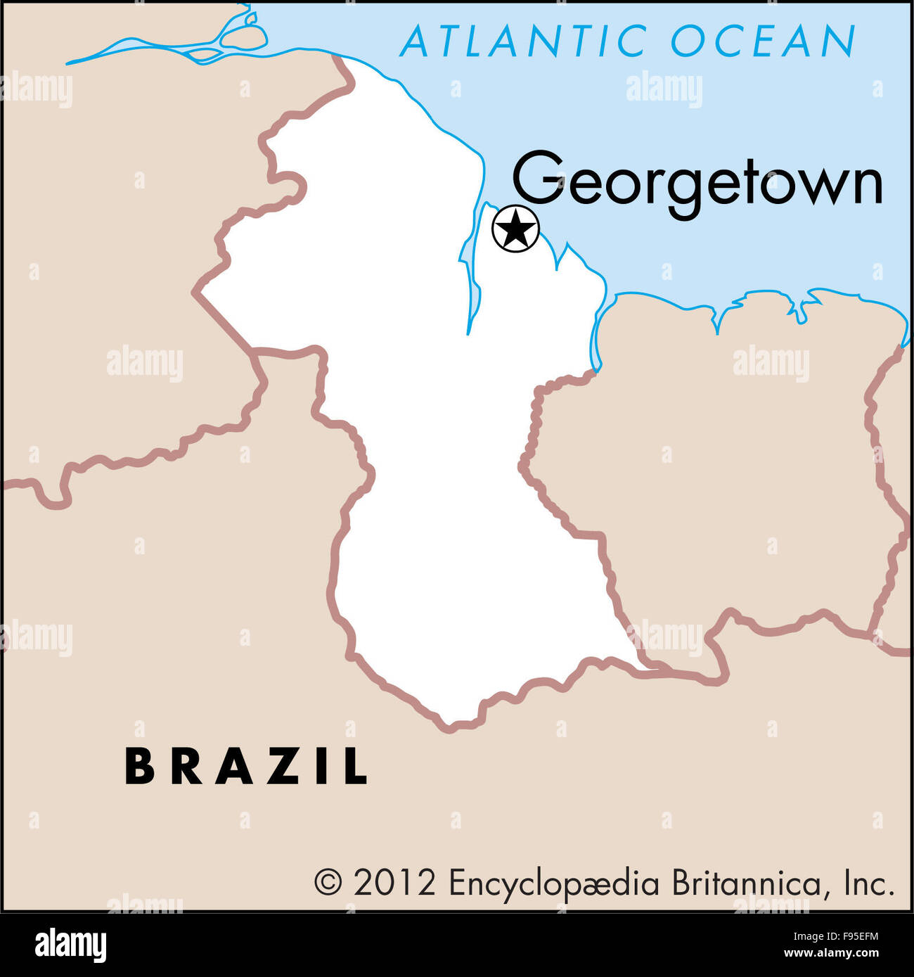 Georgetown guyana maps cartography geography hi-res stock photography ...