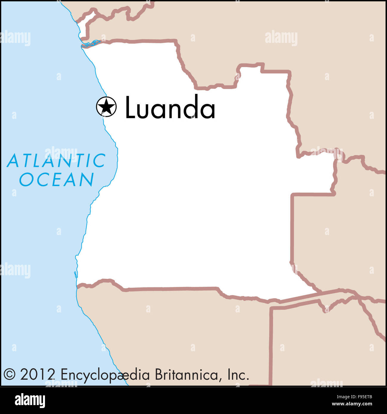 Maps of angola hi-res stock photography and images - Alamy