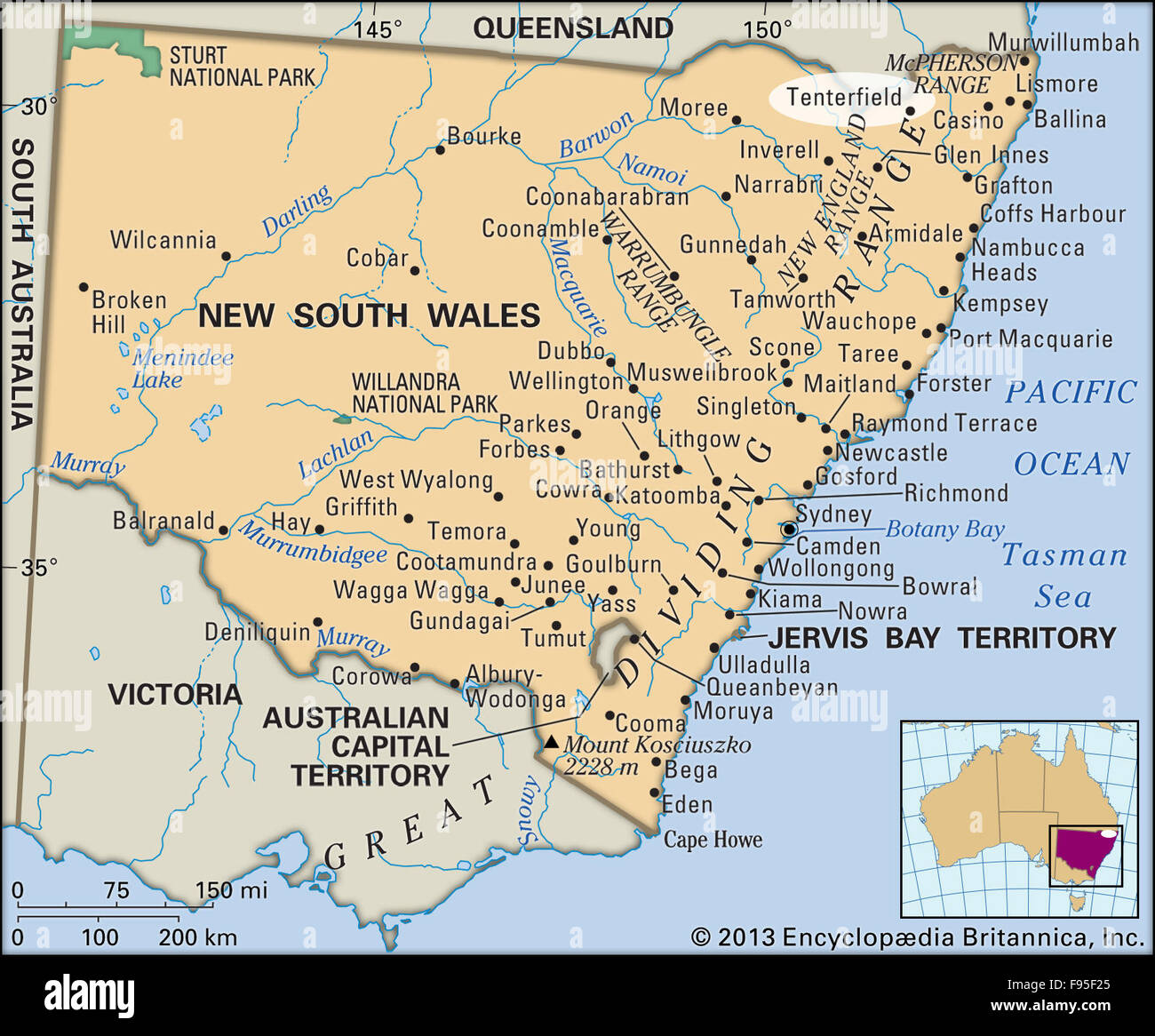 Tenterfield new south wales australia maps hi-res stock photography and ...