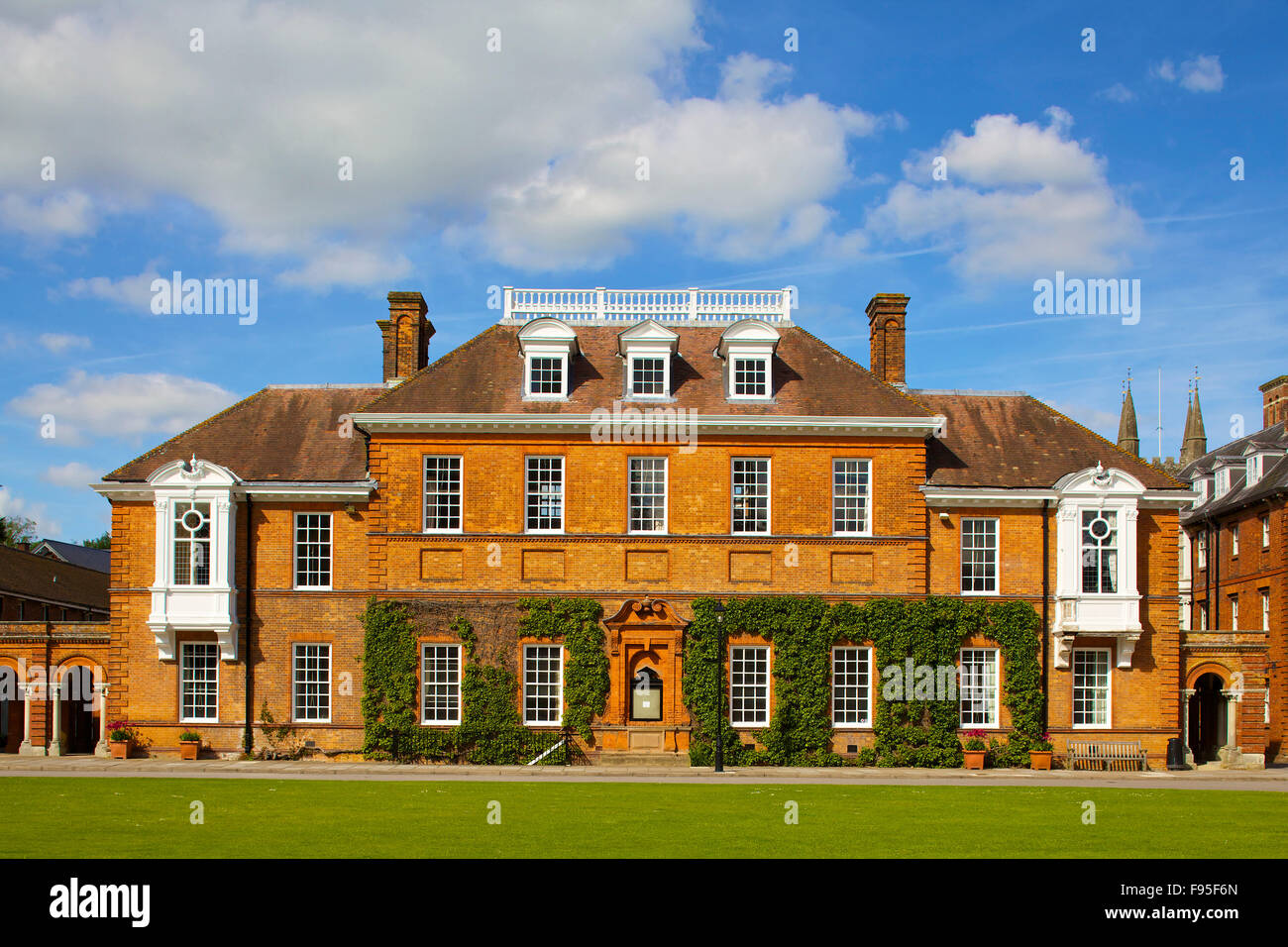 Marlborough College, Marlborough, Wiltshire. Front view of Marlborough ...