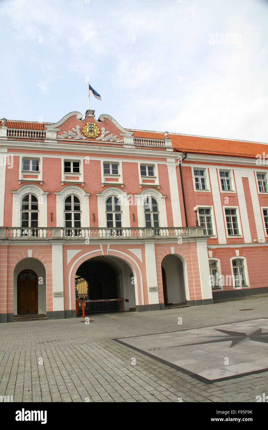 Parliament of Estonia and Pikk Hermann bastion Stock Photo - Alamy