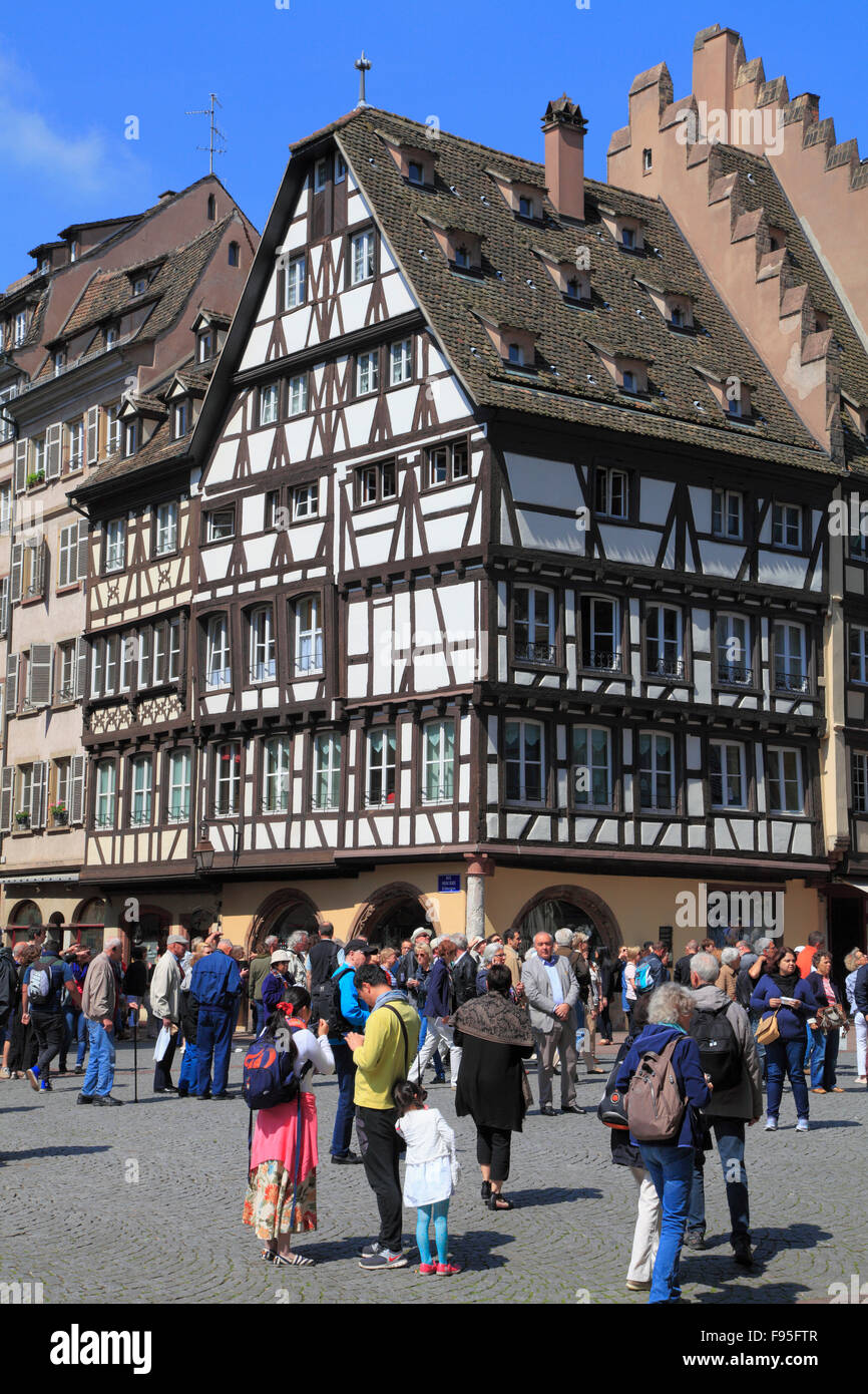 France, Alsace, Strasbourg, street scene, people Stock Photo - Alamy