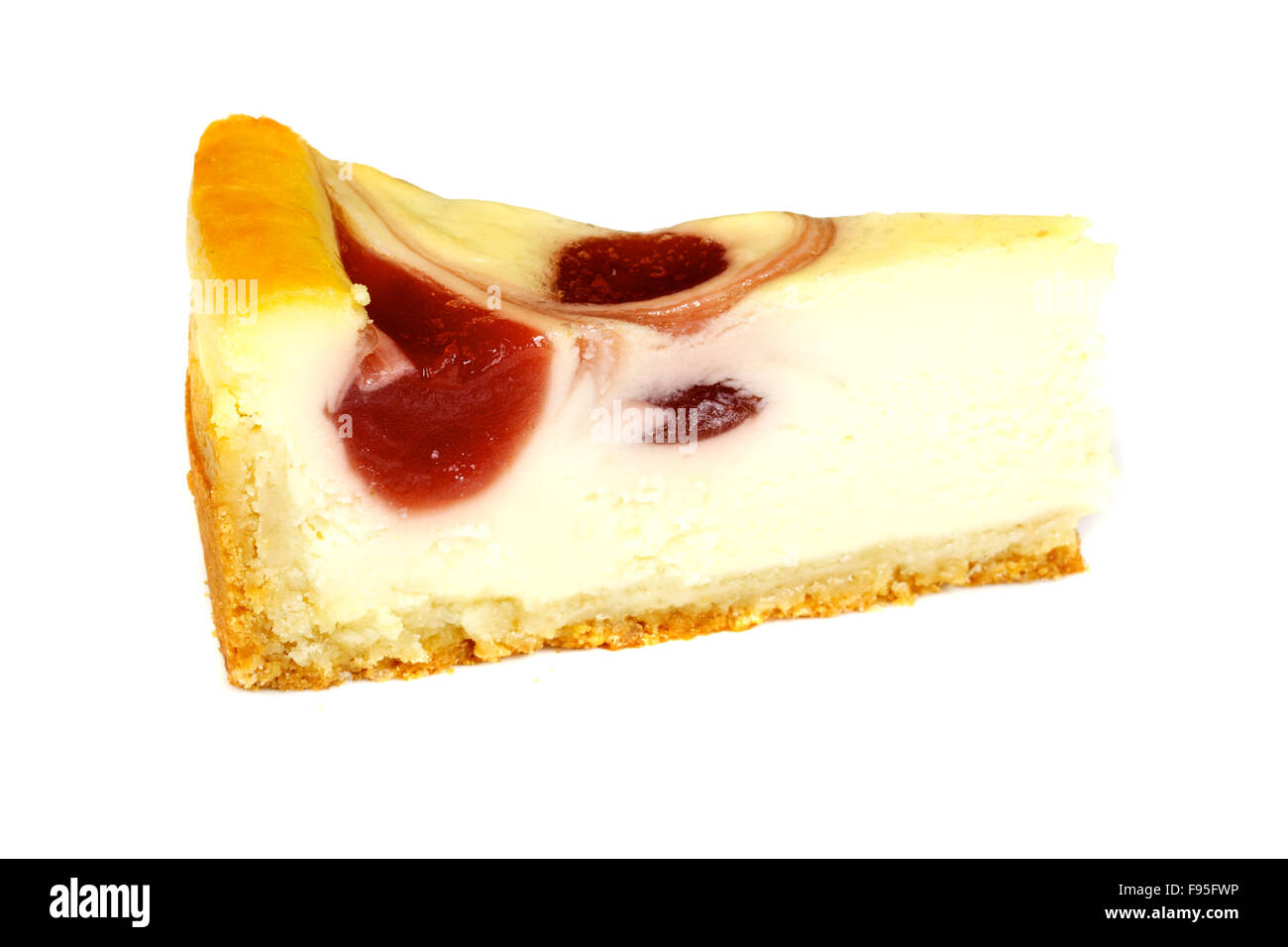 Cheesecake isolated on white background Stock Photo - Alamy