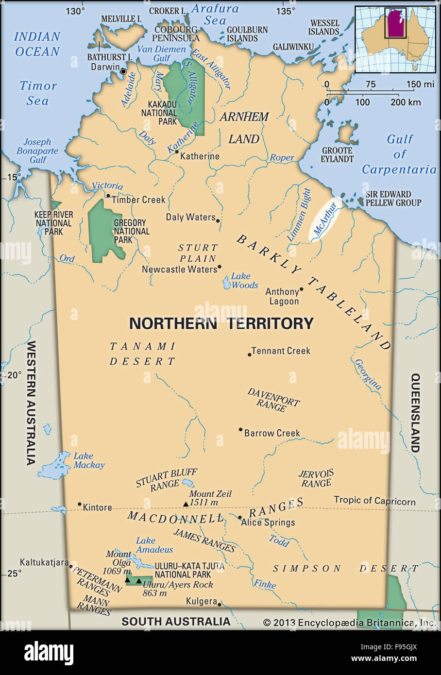 Mcarthur river northern territory australia maps hi-res stock ...