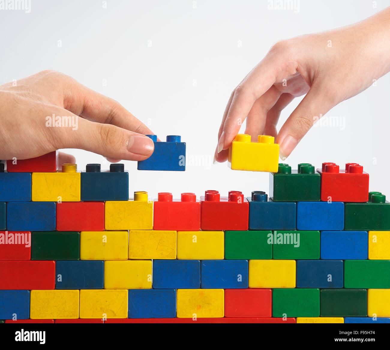 Building Legos With Hands