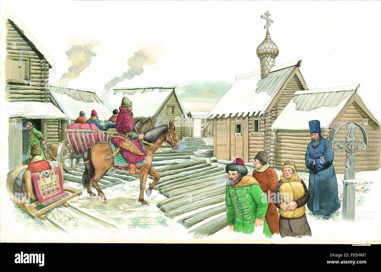 Mongol Warriors In Russia