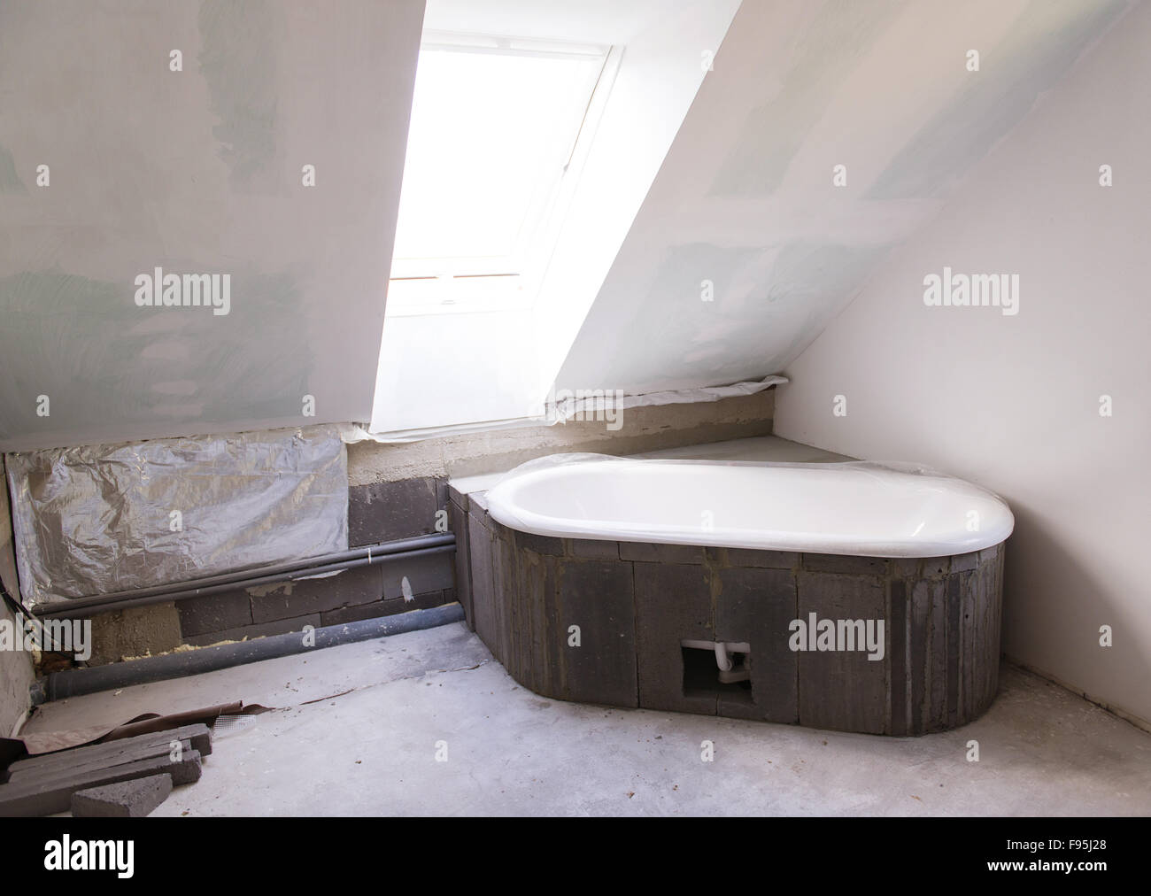 Building site interior . The renovation of a bathroom Stock Photo - Alamy
