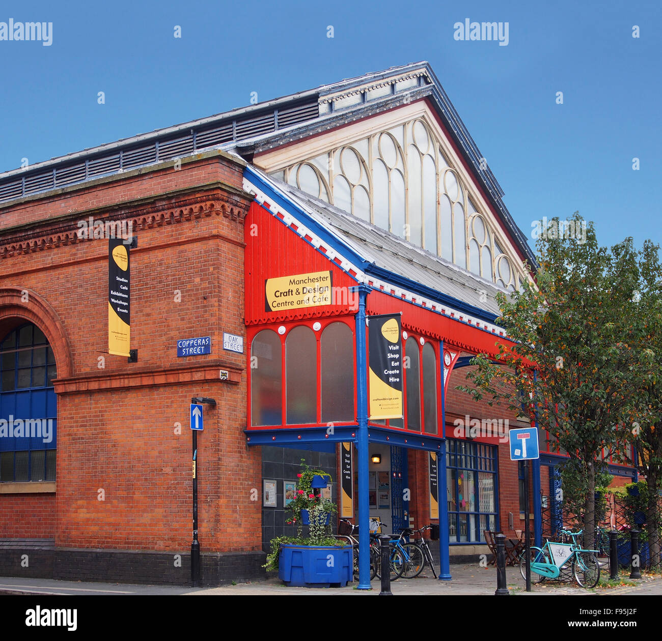 Exterior of the Manchester Crafts and Design Centre on Oak Street, in ...