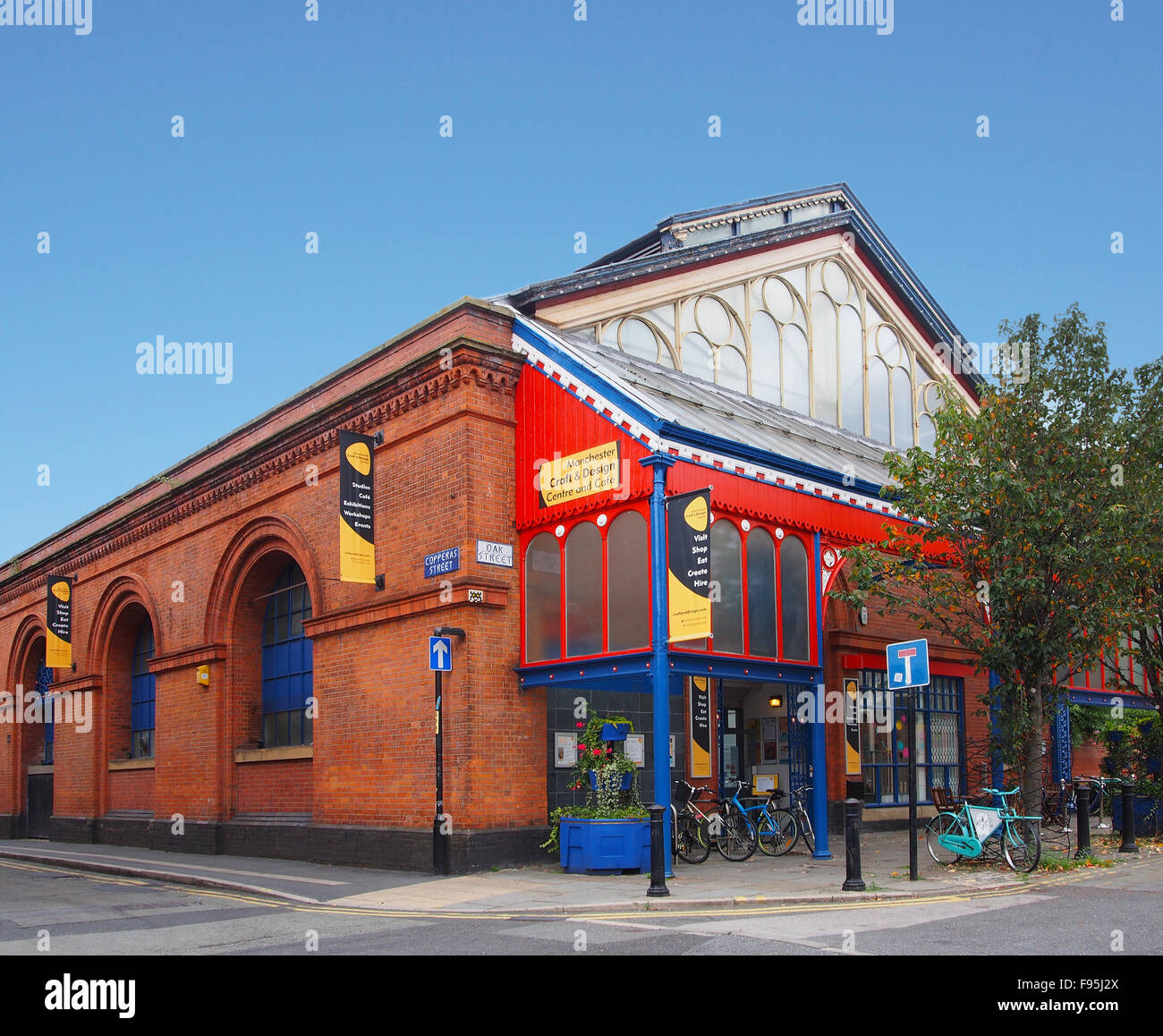 Exterior of the Manchester Crafts and Design Centre on Oak Street, in ...