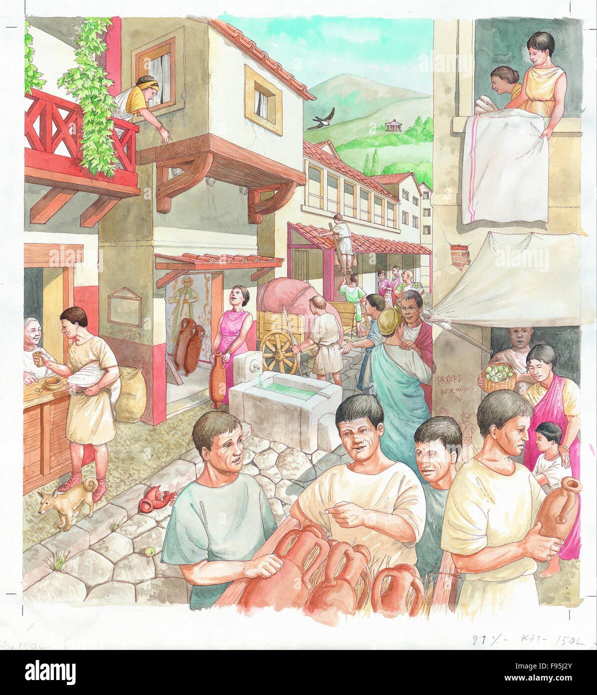 Roman houses hi-res stock photography and images - Alamy