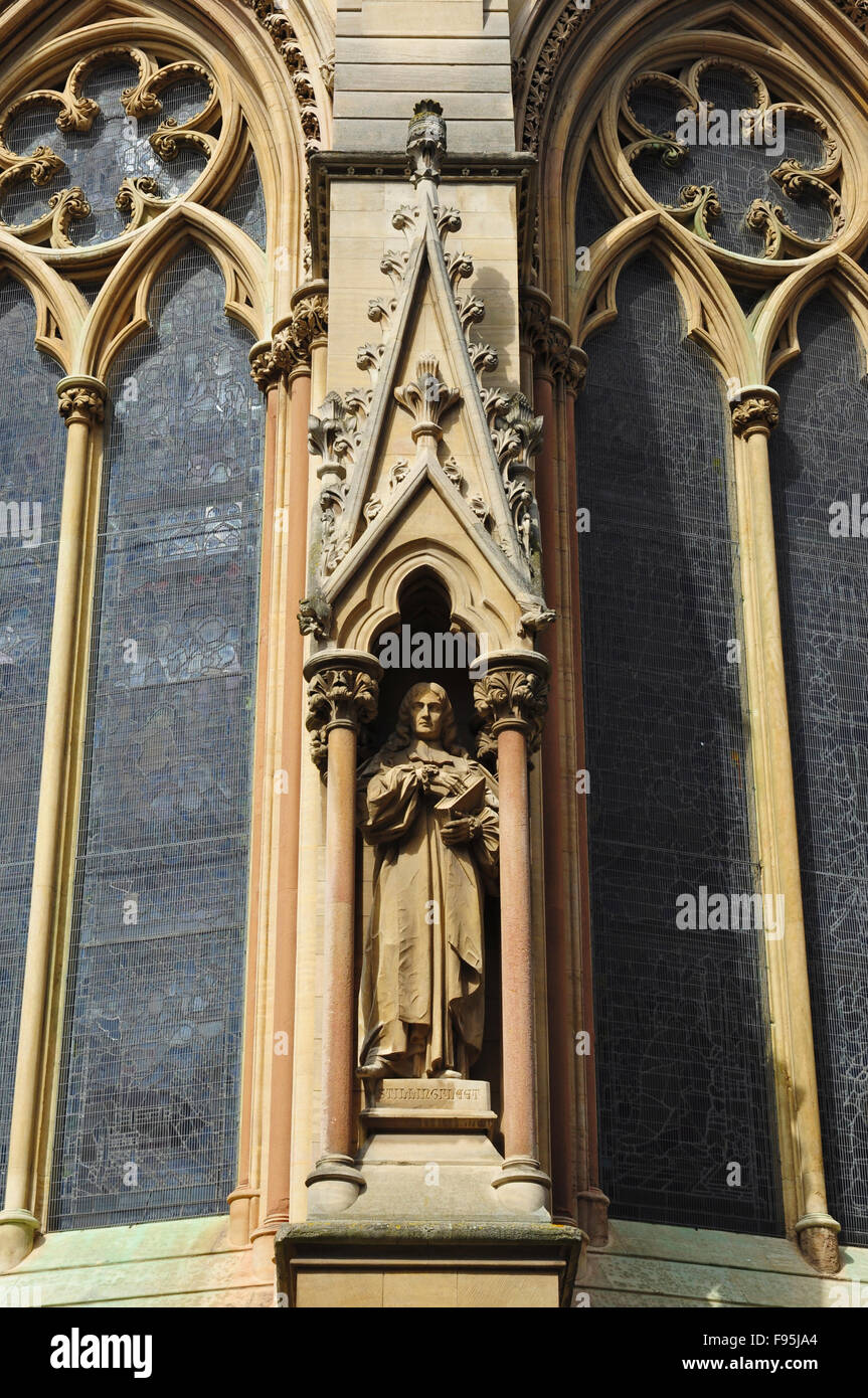 Stillingfleet statue on St John's College Chapel, Cambridge, England ...