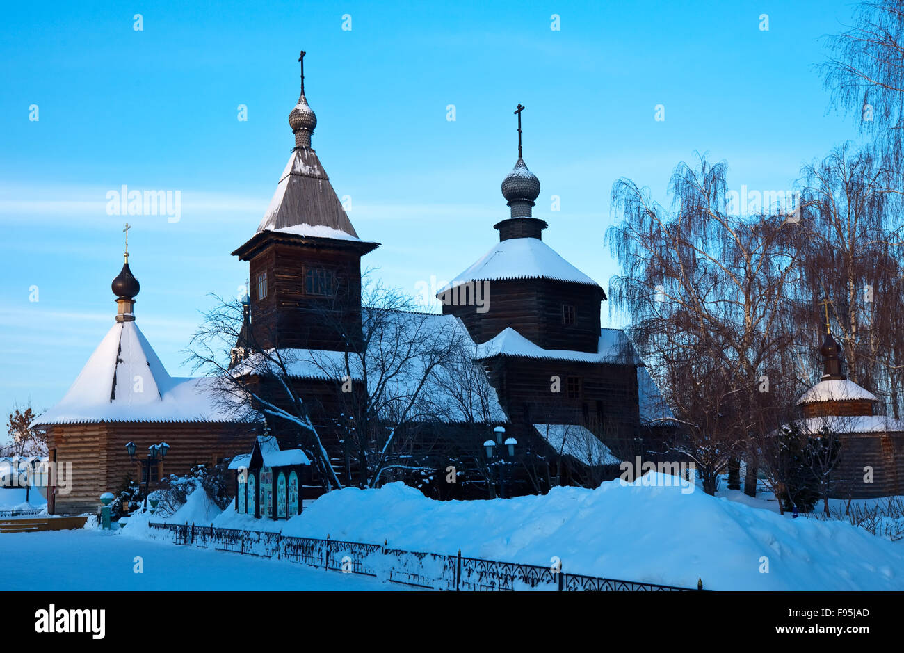 The wooden church of St. Sergius of Radonezh in Trinity Monastery ...
