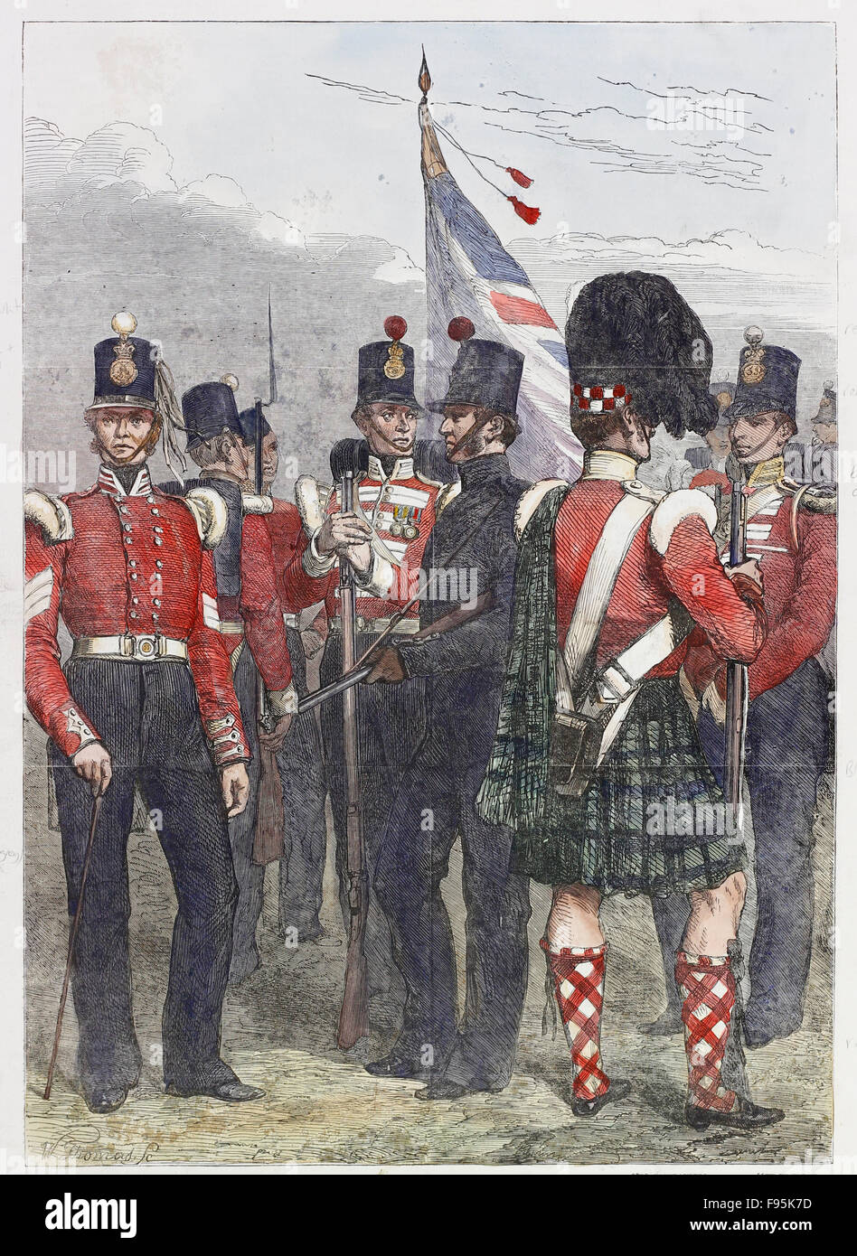 British infantry uniforms hi-res stock photography and images - Alamy