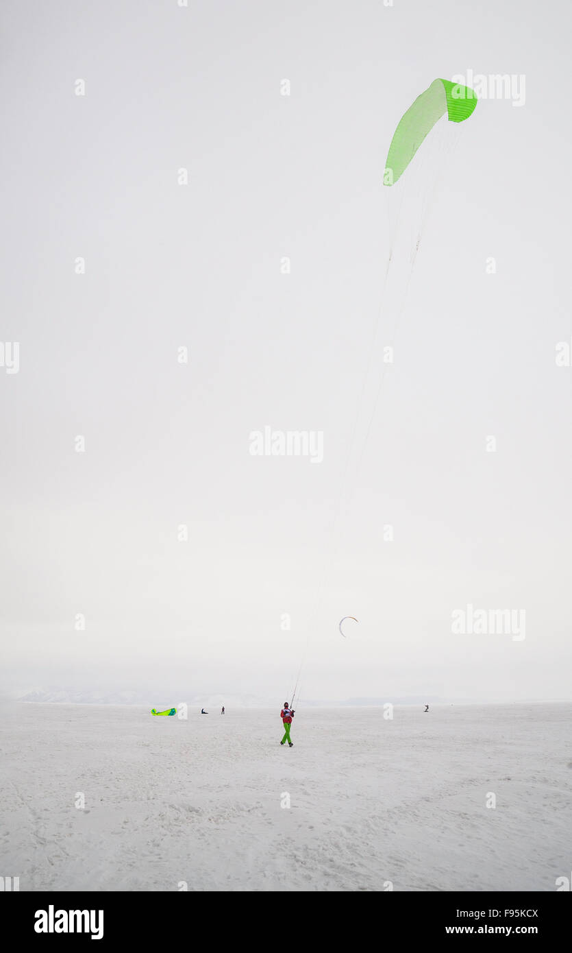 Ice surfing kite hi-res stock photography and images - Alamy