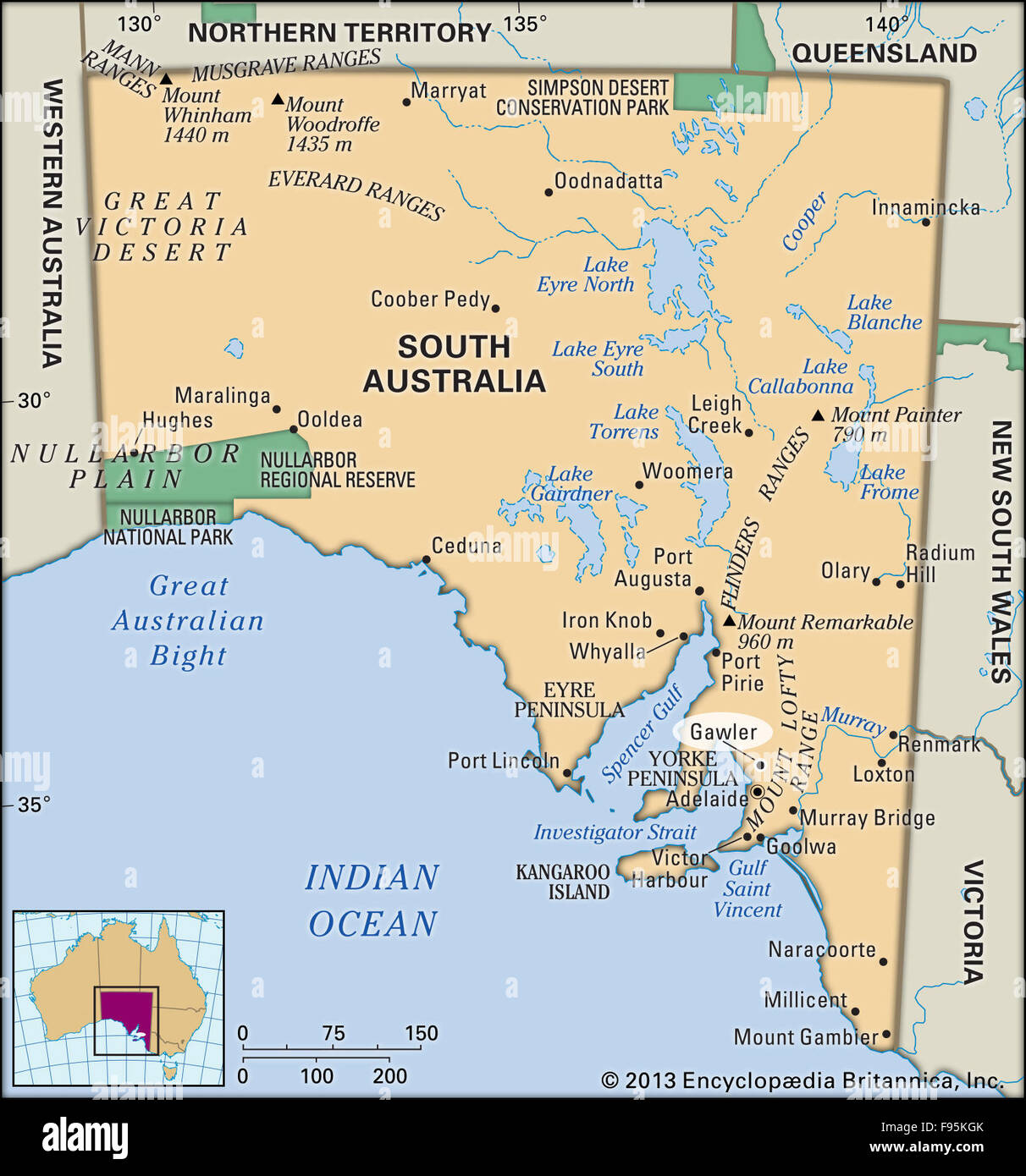 Gawler south australia australia maps cartography hi-res stock ...