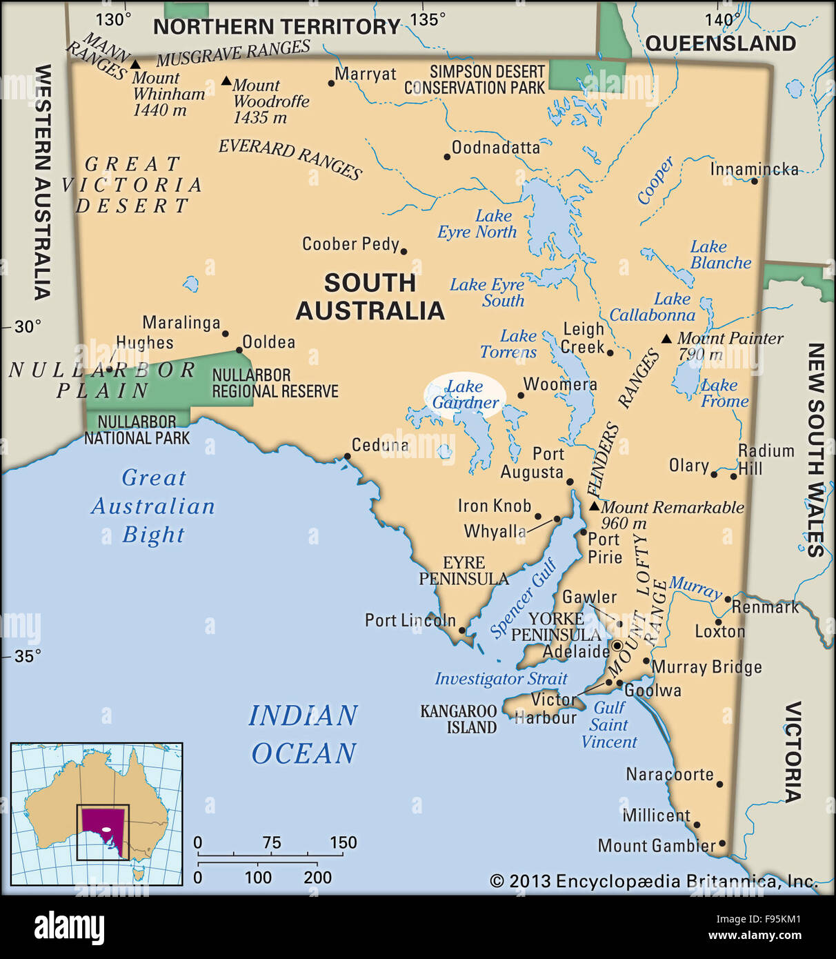 Lake gairdner south australia australia maps hi-res stock photography ...