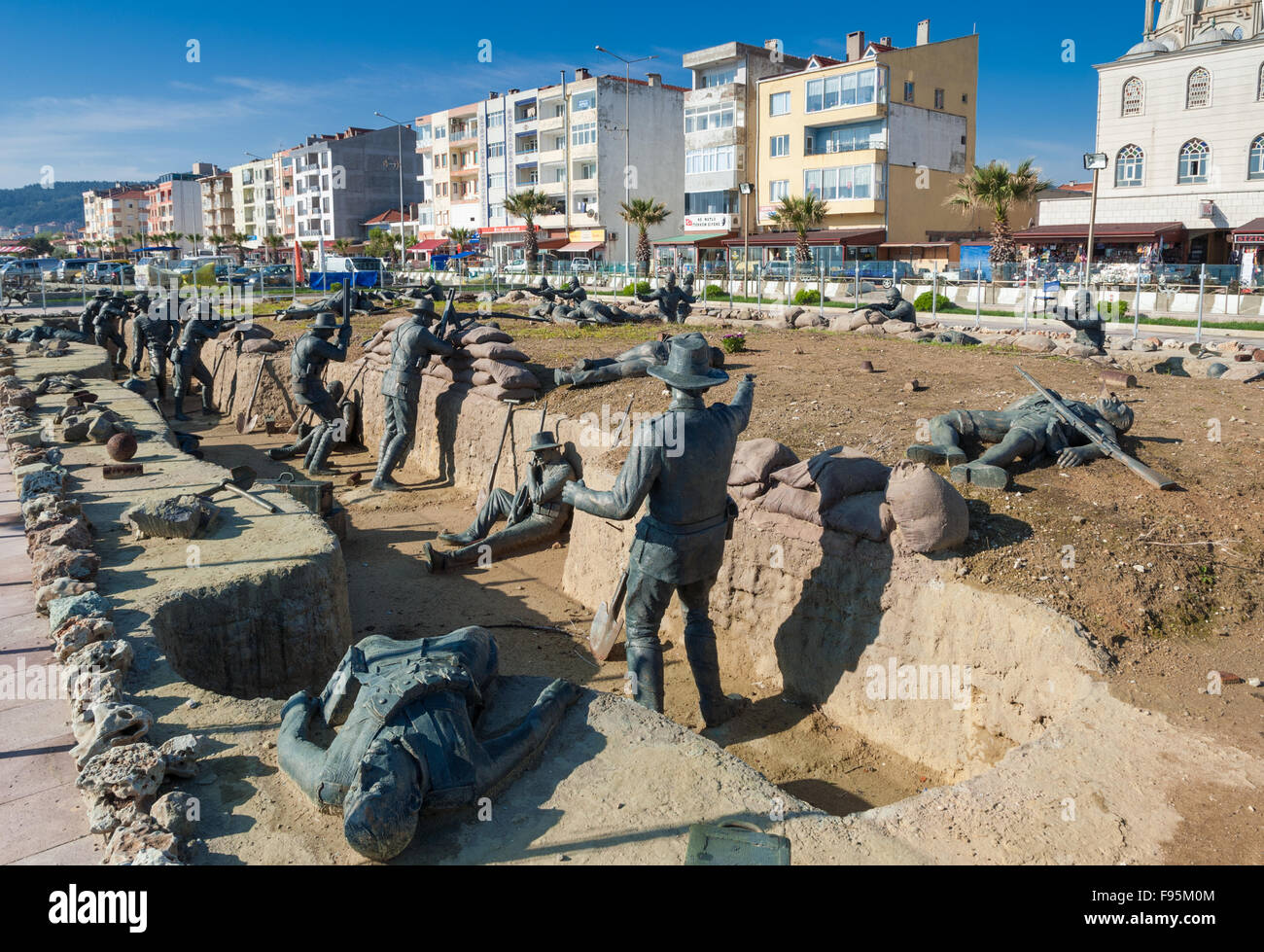 Memorial sculptures of the Gallipoli Campaign in the First World War on ...