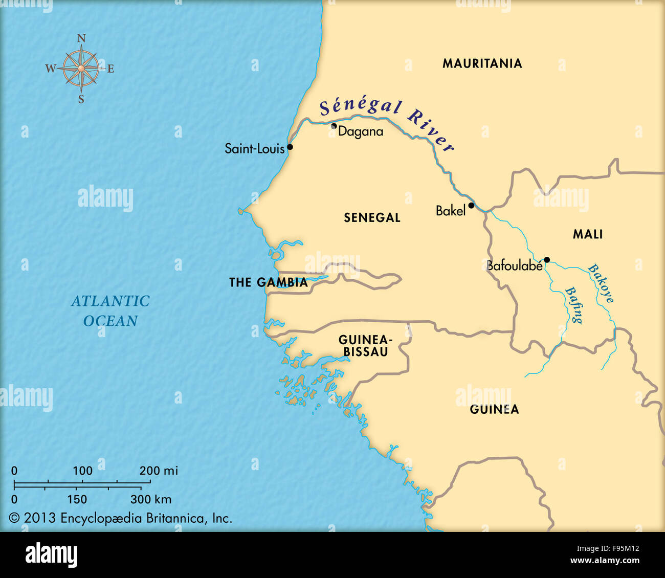 Senegal river maps cartography geography senegal hi-res stock photography and images - Alamy