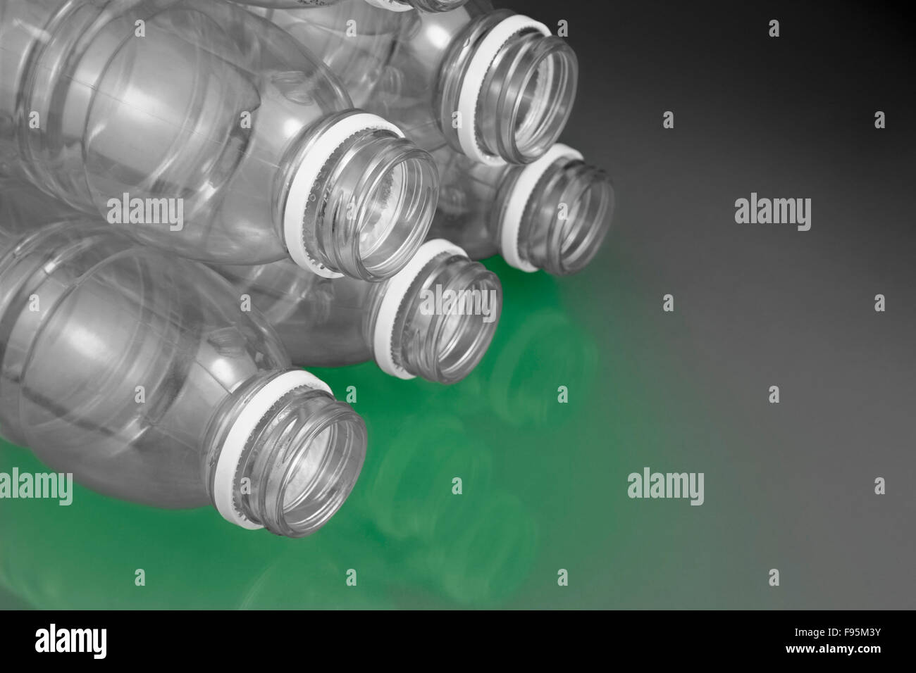 Empty Plastic bottles being prepared for recycling Stock Photo - Alamy