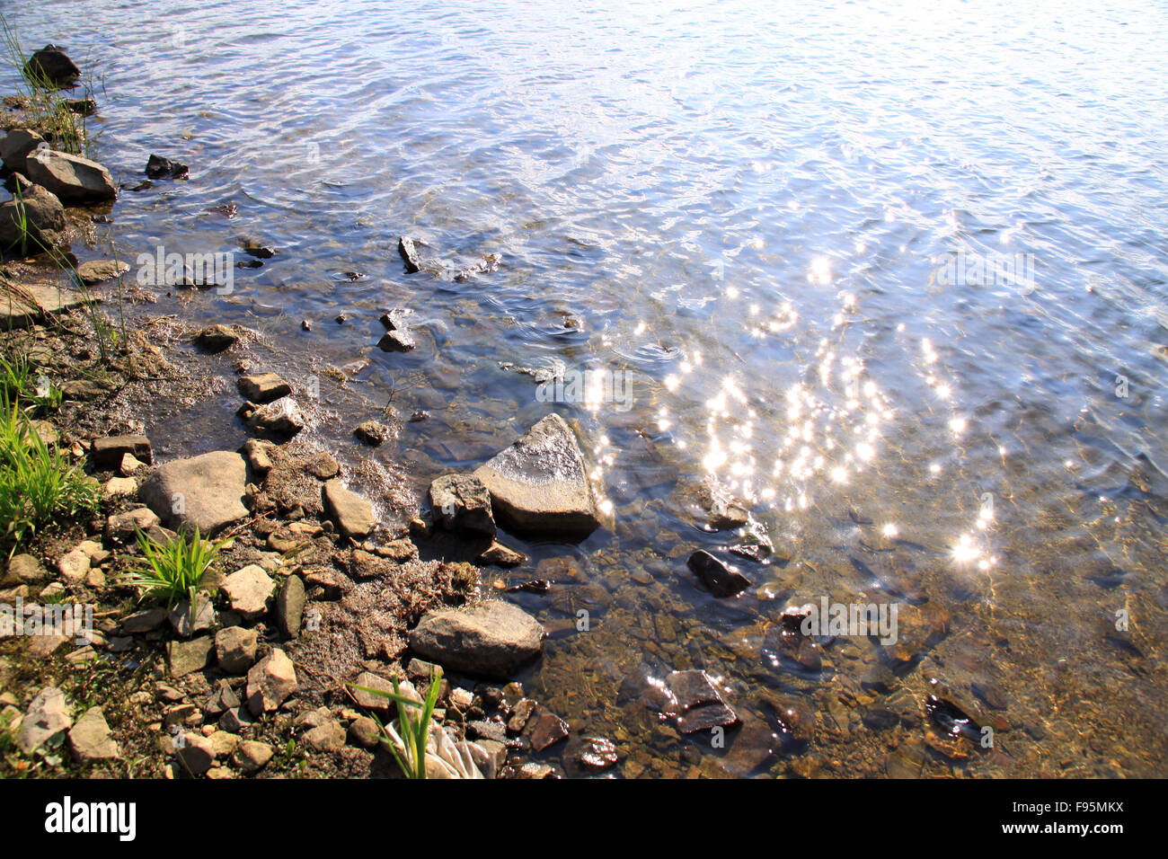 Summer landscape. Ural mountains river Russia Stock Photo - Alamy