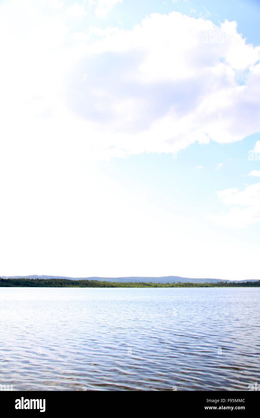 Summer landscape. Ural mountains river Russia Stock Photo - Alamy