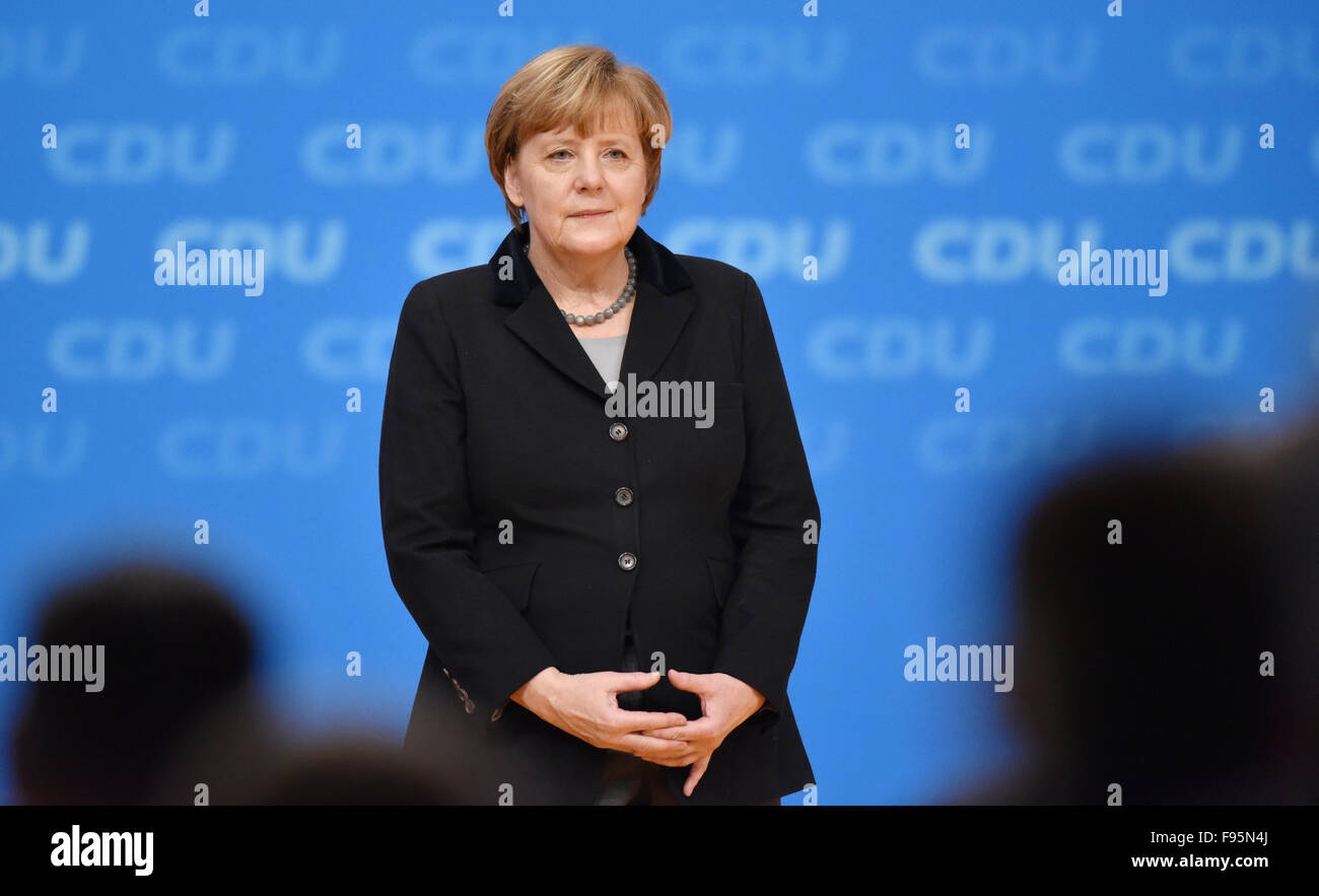 Karlsruhe, Germany. 14th Dec, 2015. CDU federal chairwoman and ...