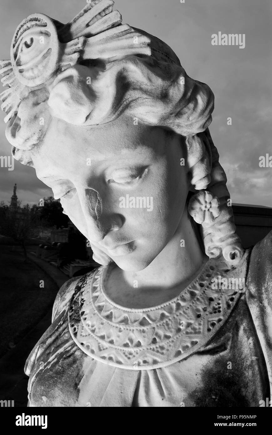 Sad Egyptian Statue Stock Photo - Alamy