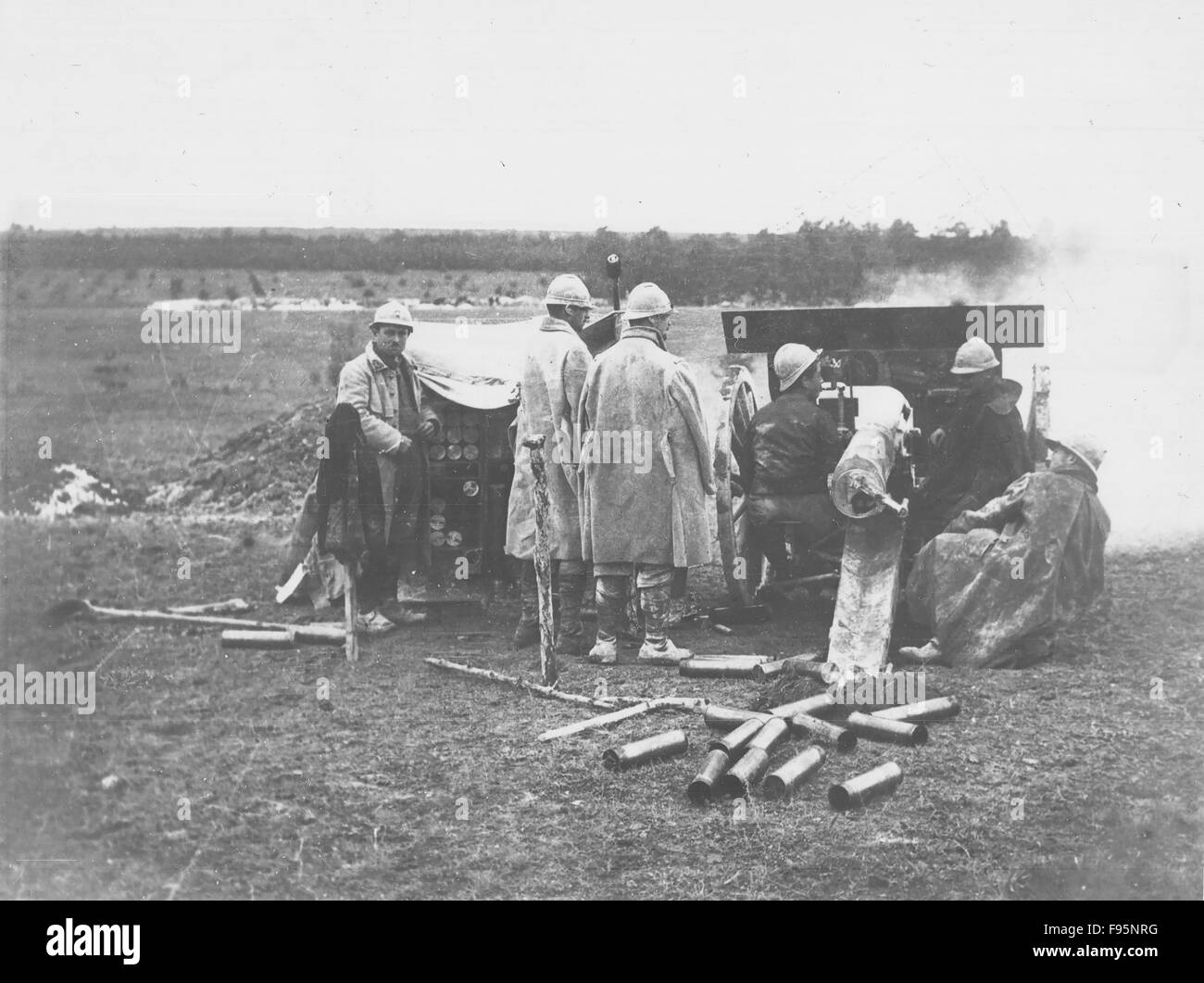 French artillery position Black and White Stock Photos & Images - Alamy