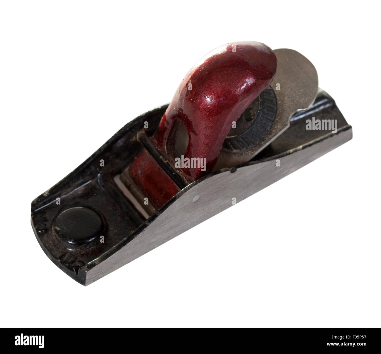 Metal plane. Isolated on white background Stock Photo - Alamy