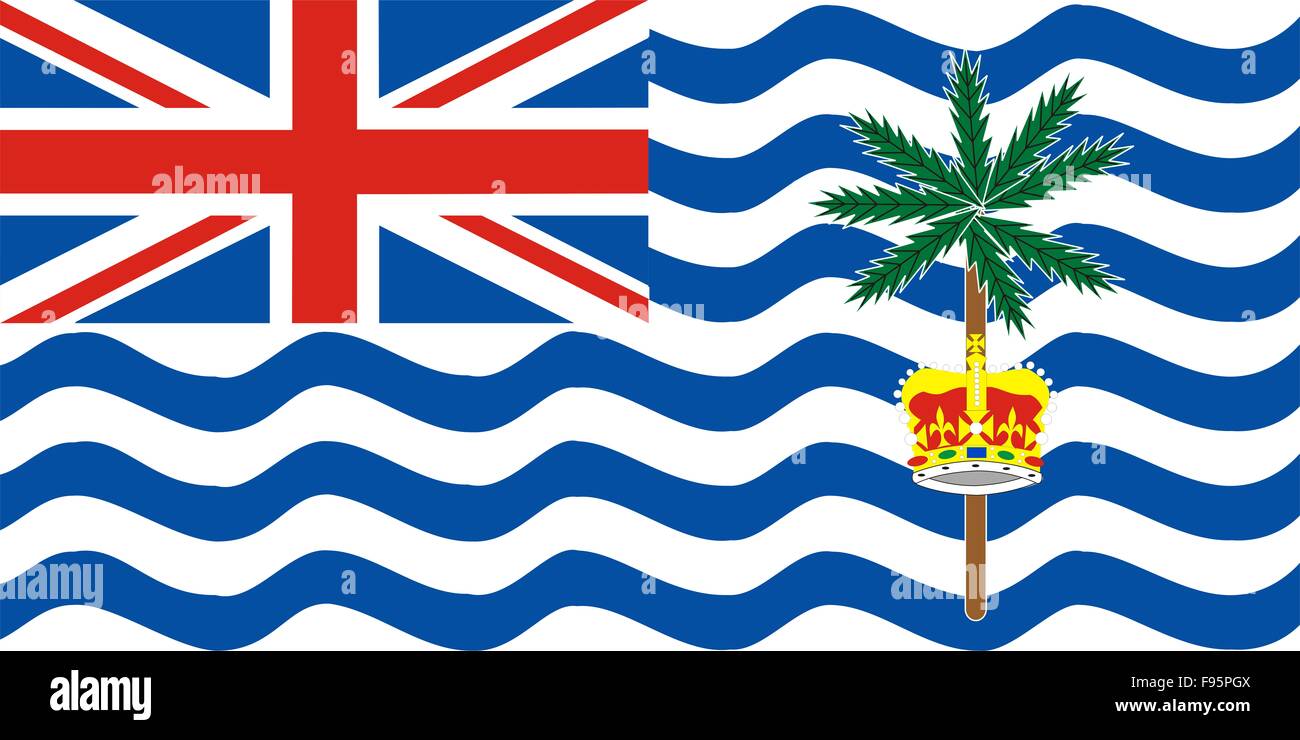 British Indian Ocean Territory flag Stock Photo - Alamy