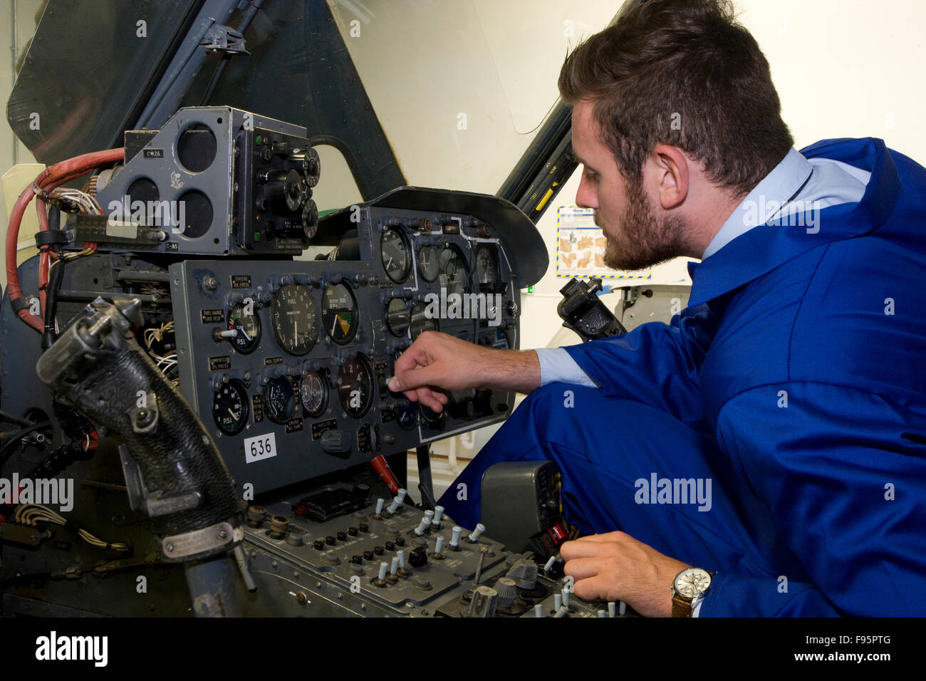 Aviation apprentice engineer Stock Photo - Alamy