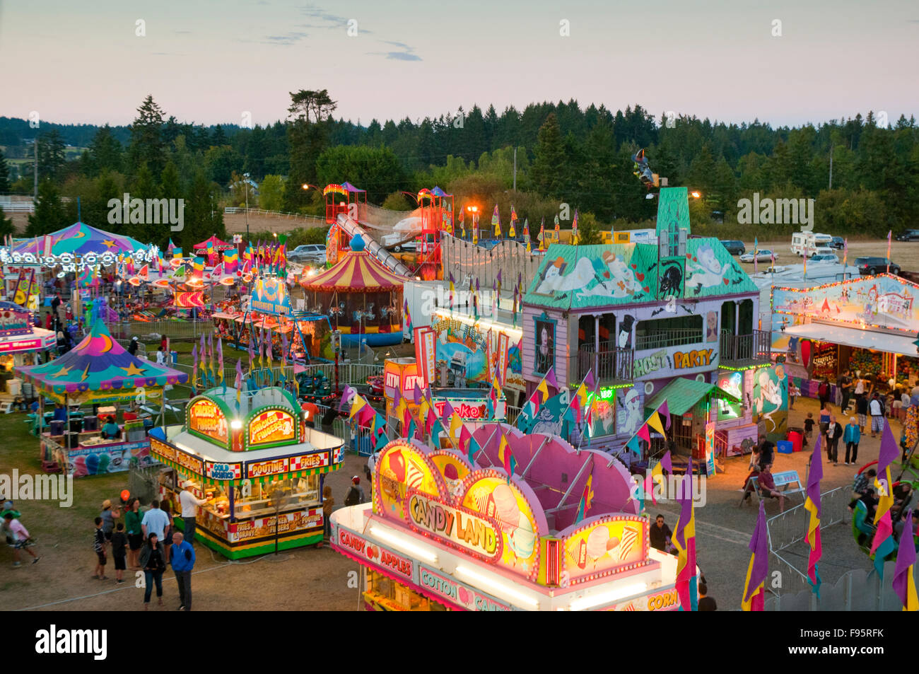 Events at the Saanich Fair in Victoria, BC included rides, food, and ...