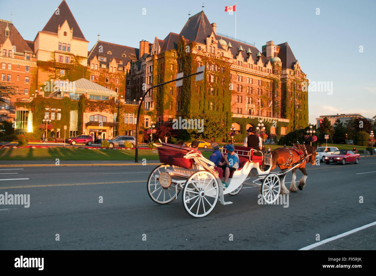 The grand old Empress Hotel in Victoria BC is landmark on the Inner ...
