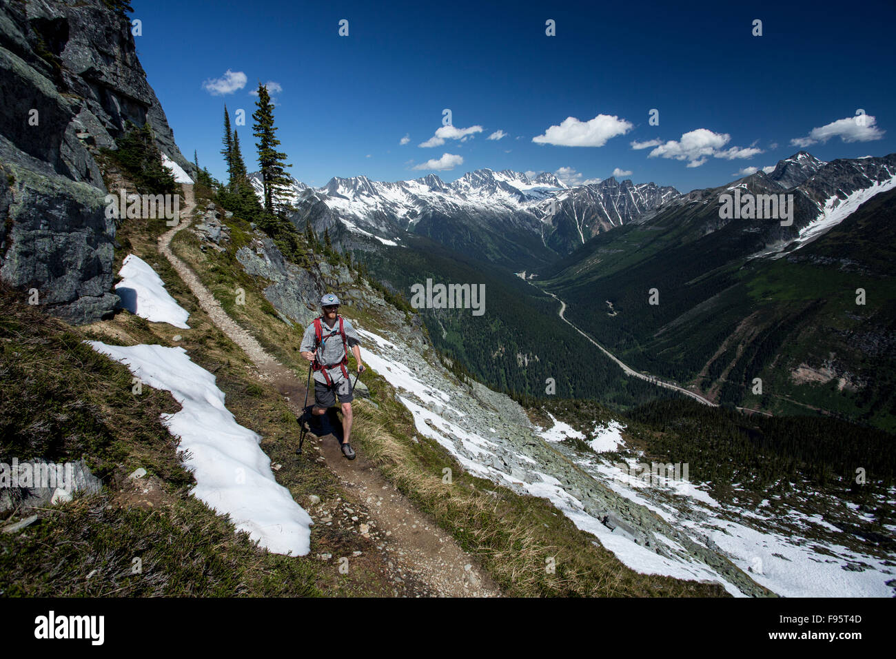 hiking, Abbott Ridge Trail, Rogers Pass, Revelstoke, British Columbia ...