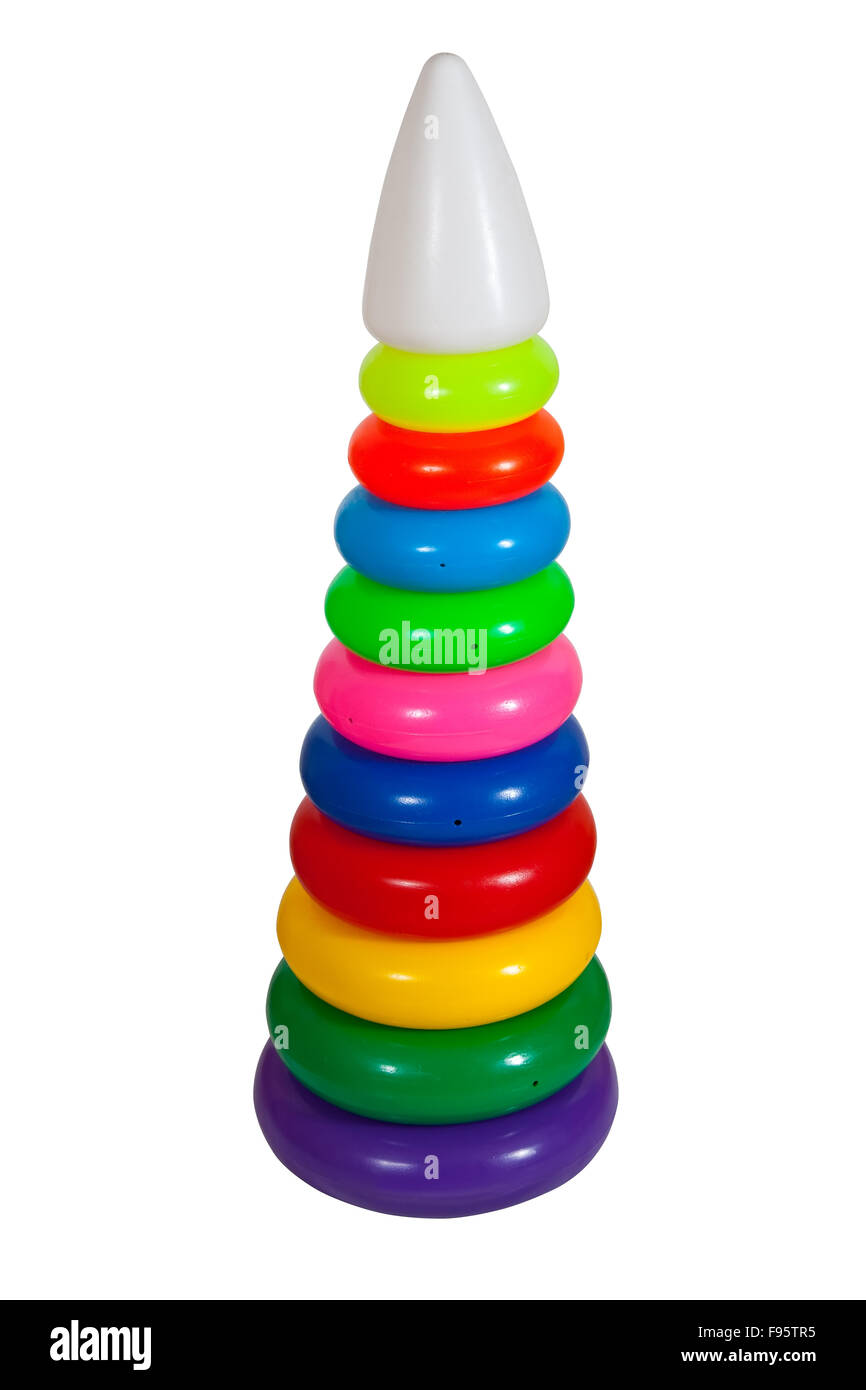 Child pyramid. Isolated on white background Stock Photo - Alamy