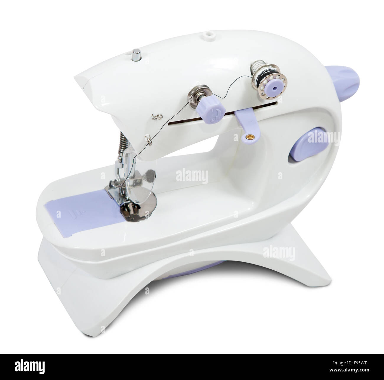 sewing machine. Isolated over white with clipping path Stock Photo - Alamy