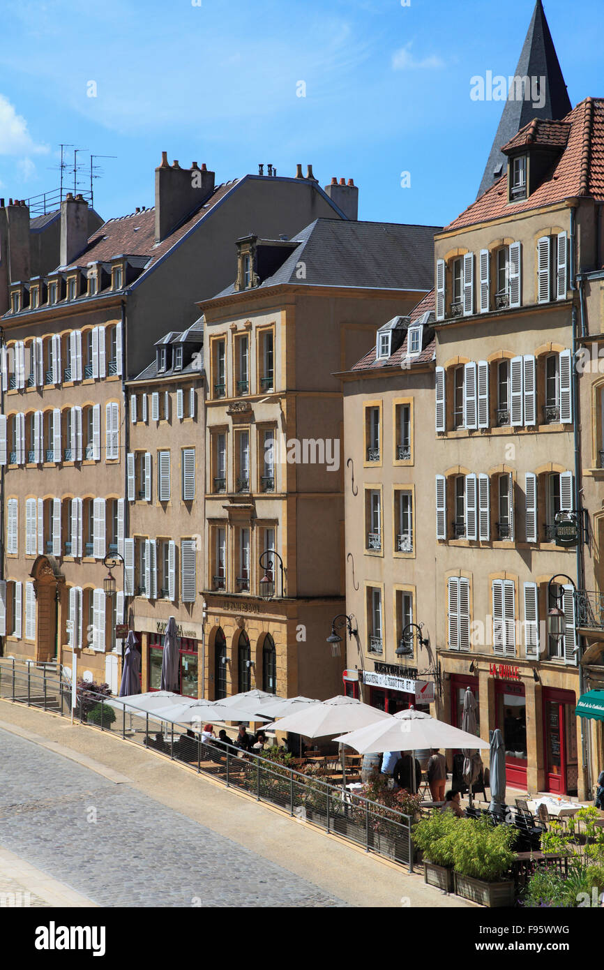 France, Lorraine, Metz, street scene, general view Stock Photo - Alamy