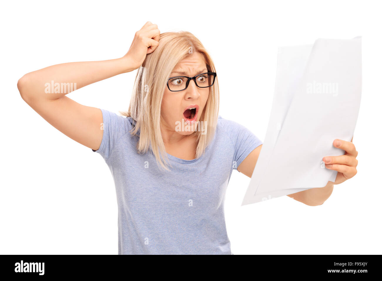 Girl looking in disbelief hi-res stock photography and images - Alamy