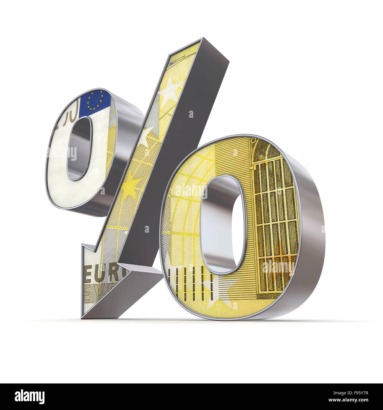 Shiny Percentage Down - 200 Euro Note Texture Stock Photo - Alamy