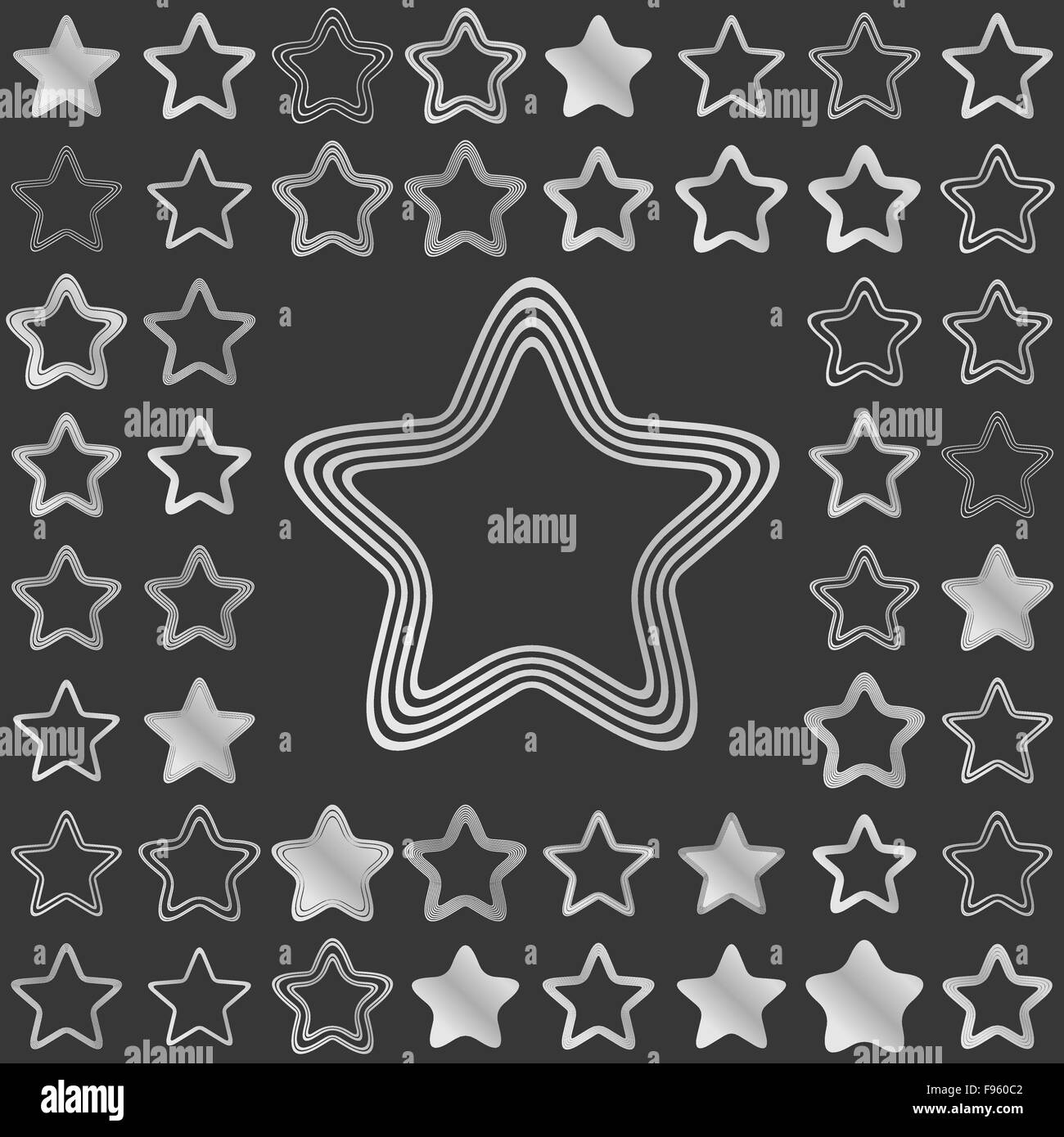 Silver star icon hi-res stock photography and images - Alamy