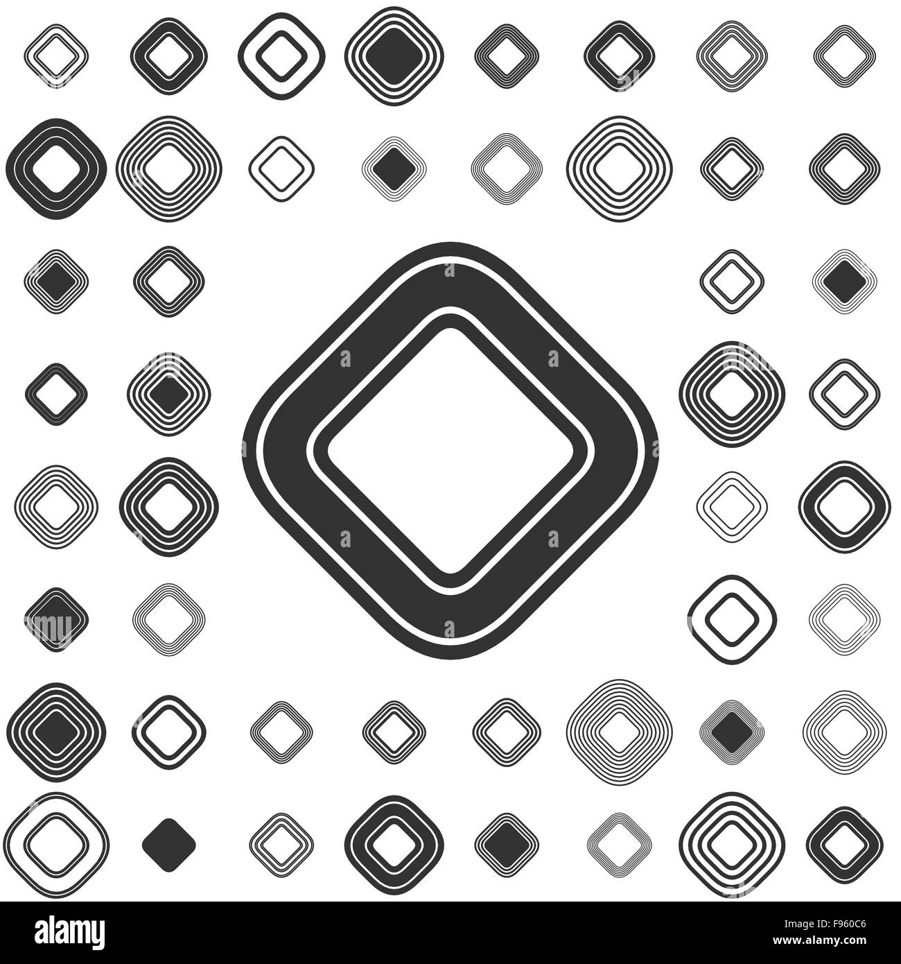 Line square logo design set Stock Vector Image & Art - Alamy