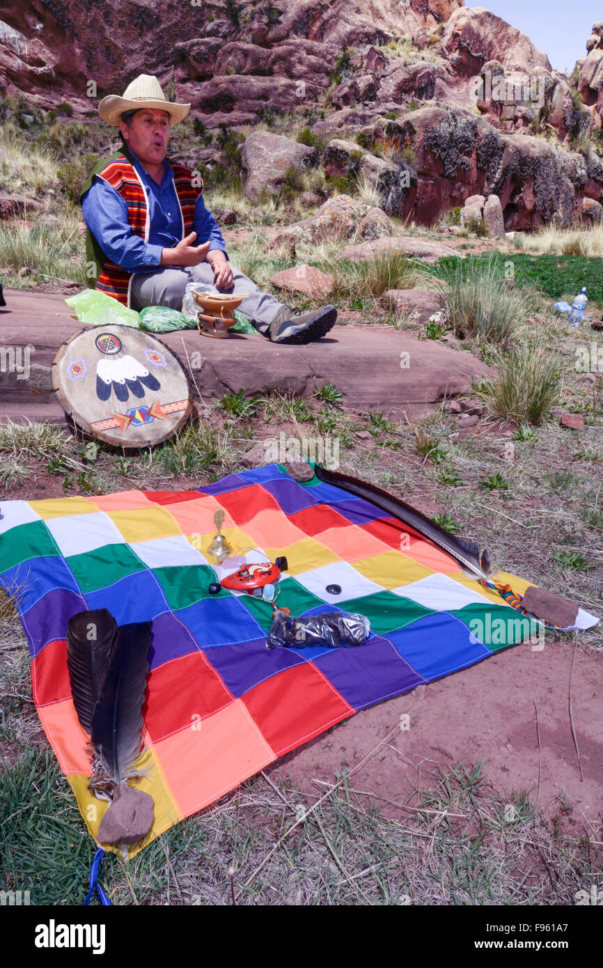 Peruvian shaman conducts ritual at Amaru Muru, a mysterious ‘doorway ...