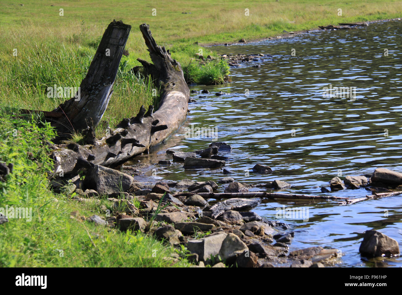 Summer landscape. Ural mountains river Russia Stock Photo - Alamy