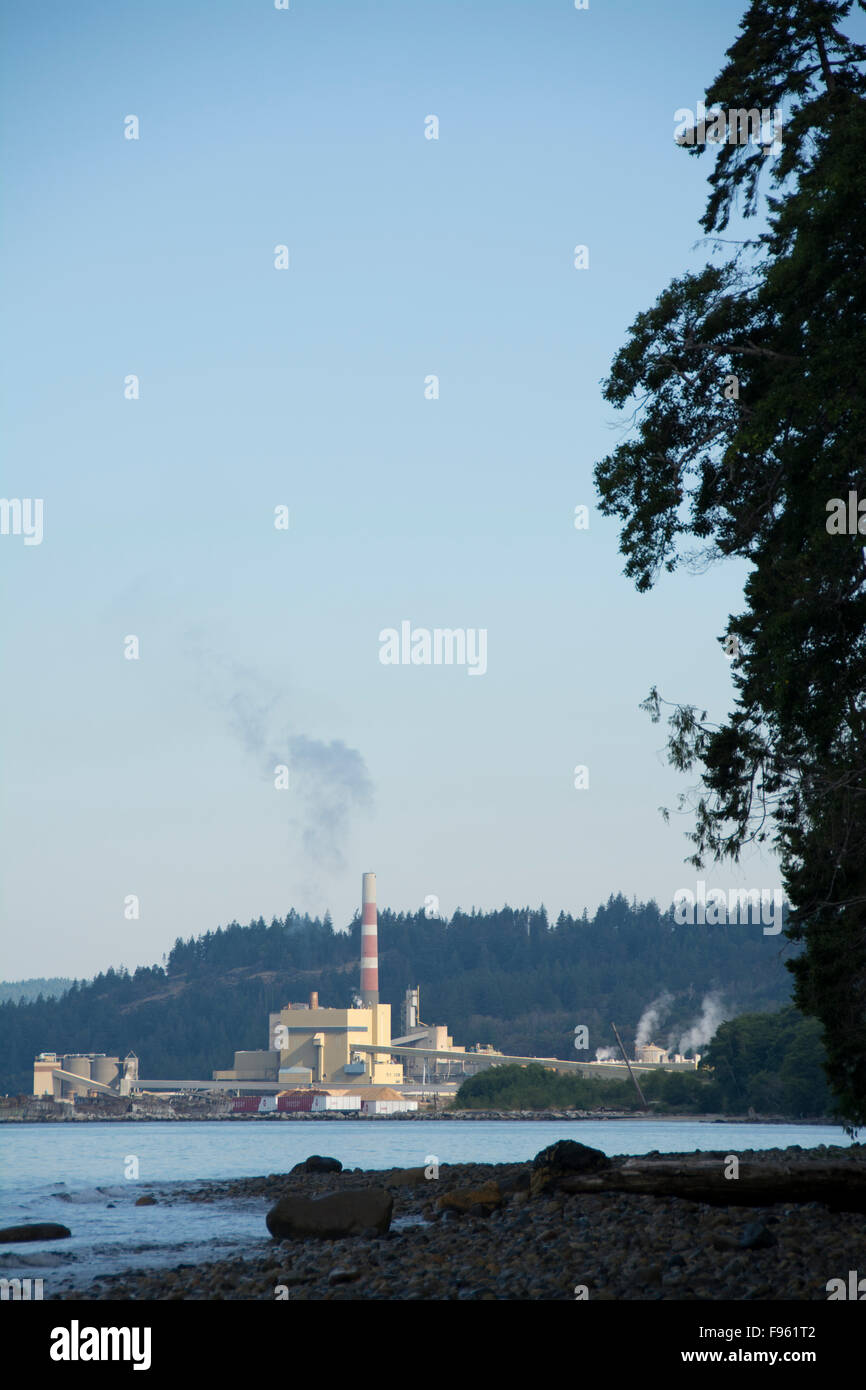 Powell River pulp mill, British Columbia, Canada Stock Photo - Alamy