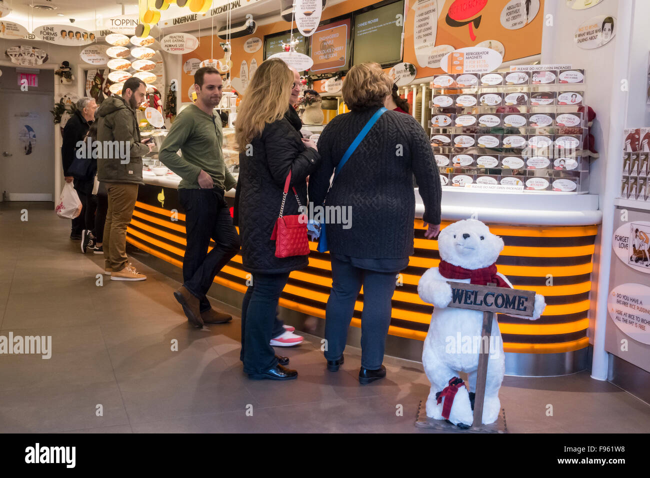 Rice to Riches, rice pudding store in Nolita Stock Photo - Alamy