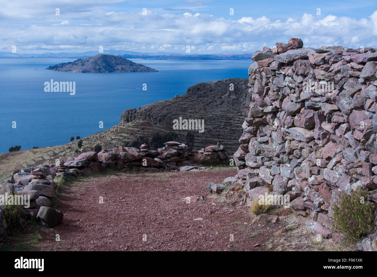 Island of Amantani, Lake Titicaca, Peru Stock Photo - Alamy