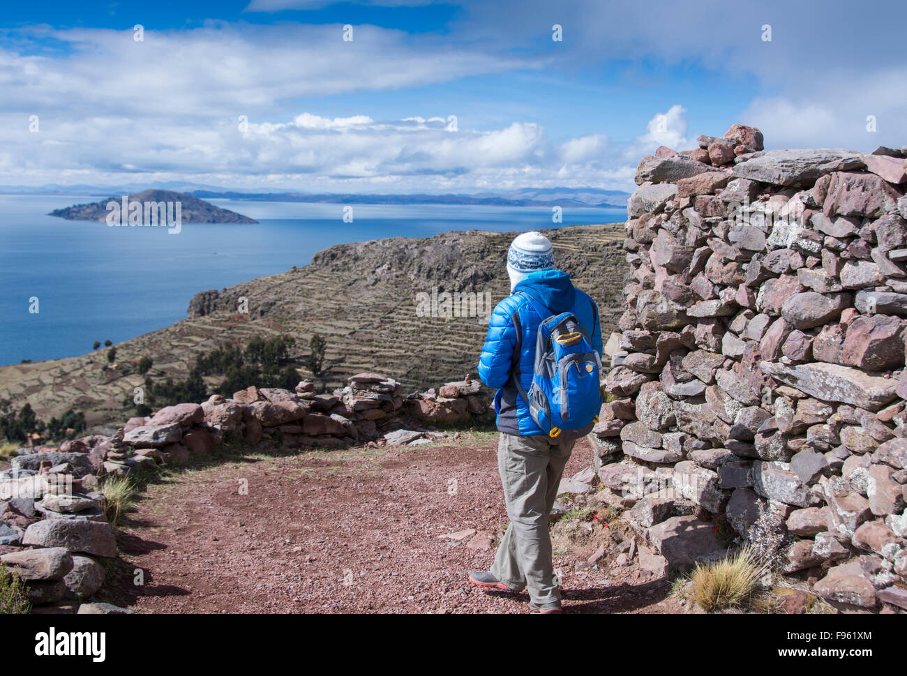 Island of Amantani, Lake Titicaca, Peru Stock Photo - Alamy