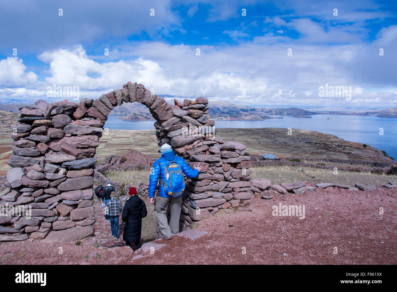 Island of Amantani, Lake Titicaca, Peru Stock Photo - Alamy