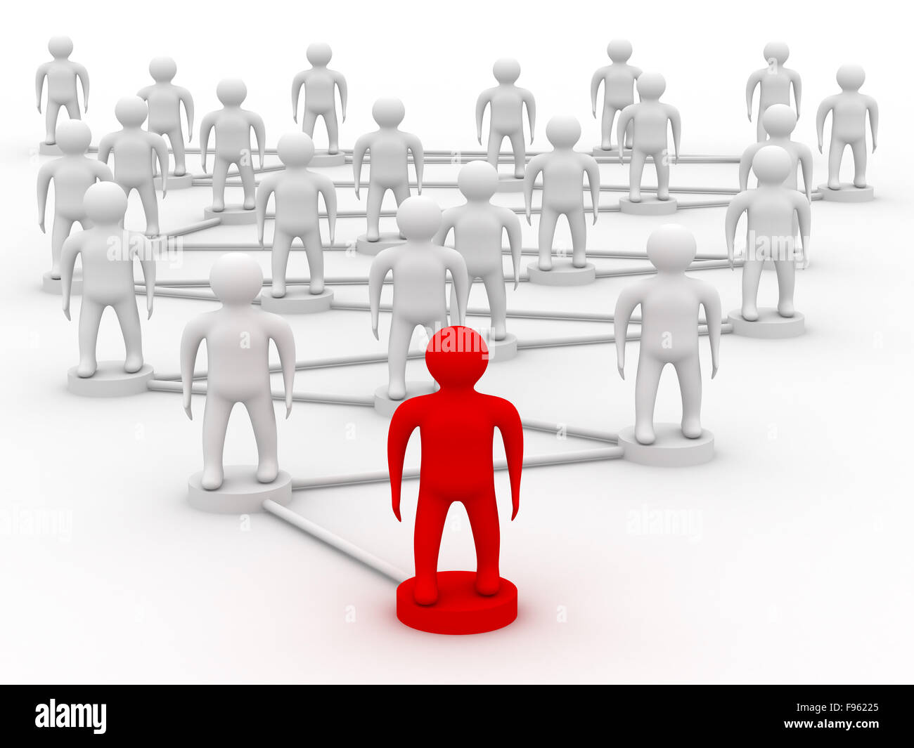 Conceptual image of teamwork. 3D image Stock Photo - Alamy