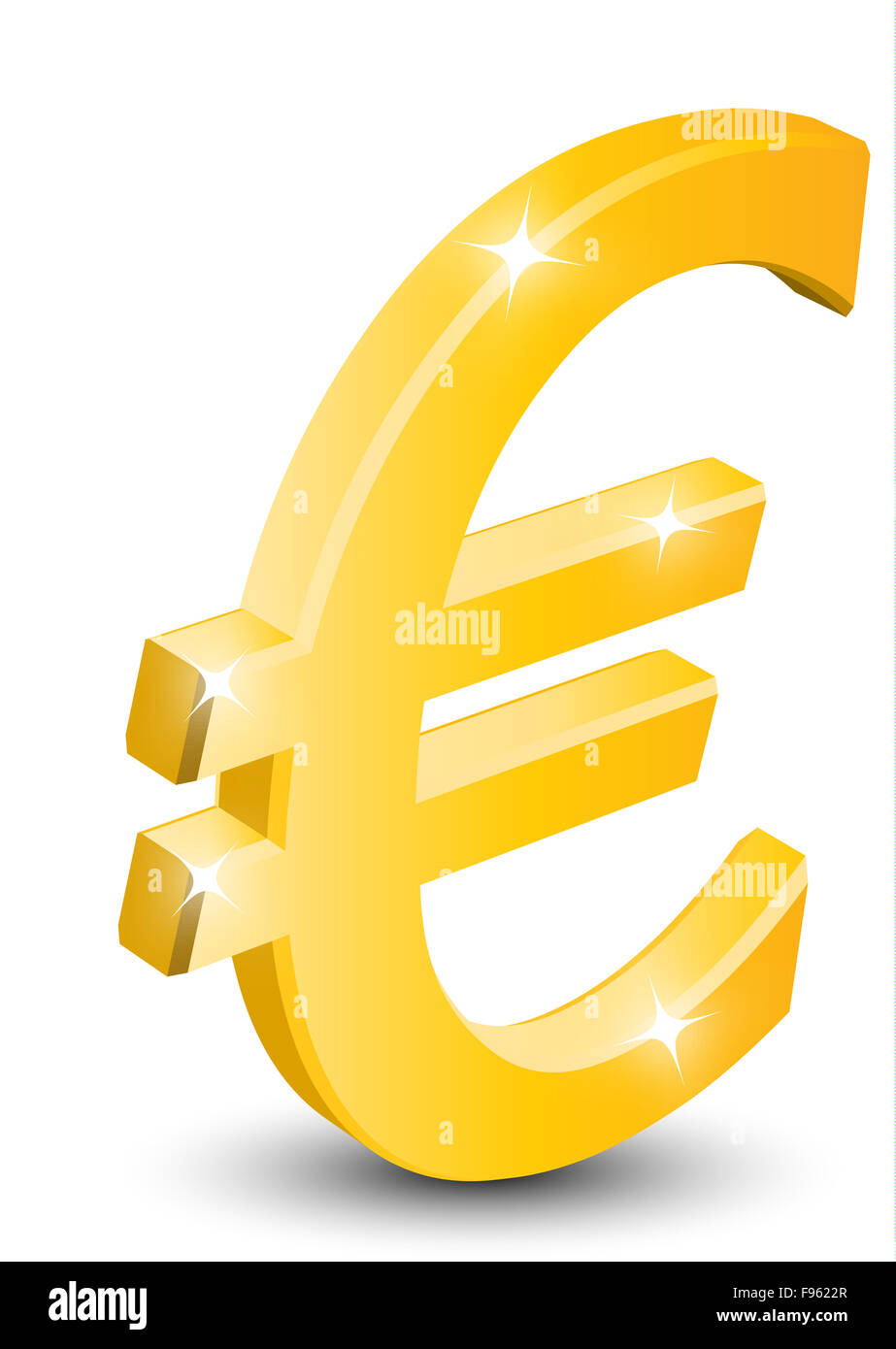 3D gold euro sign Stock Photo - Alamy